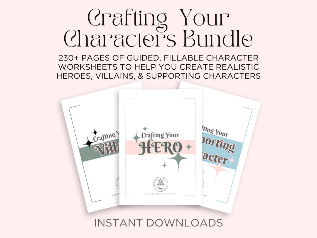 Character Workbooks || Crafting Your Characters Bundle || Digital or ...