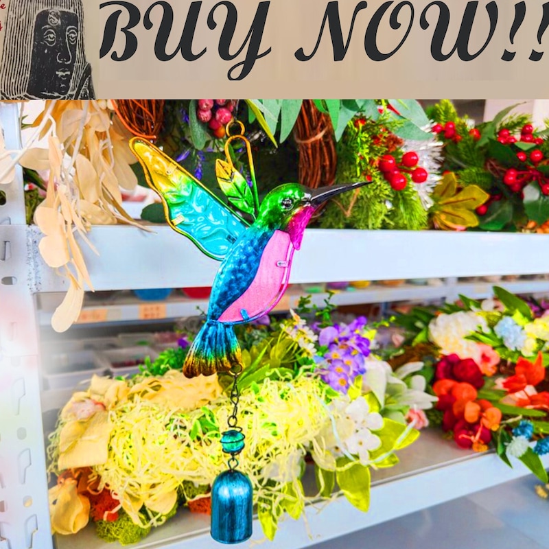 Hummingbird Bell - Etsy