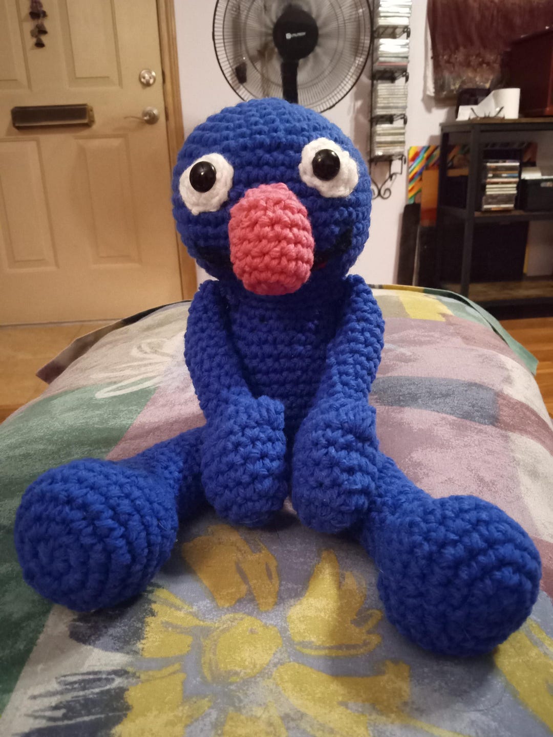 Blue Monster, grover Hand Crocheted - Etsy