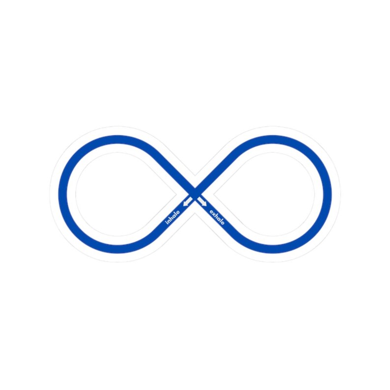 Breath Work Infinity Sign Kiss-cut Stickers, Mindfulness Sticker ...