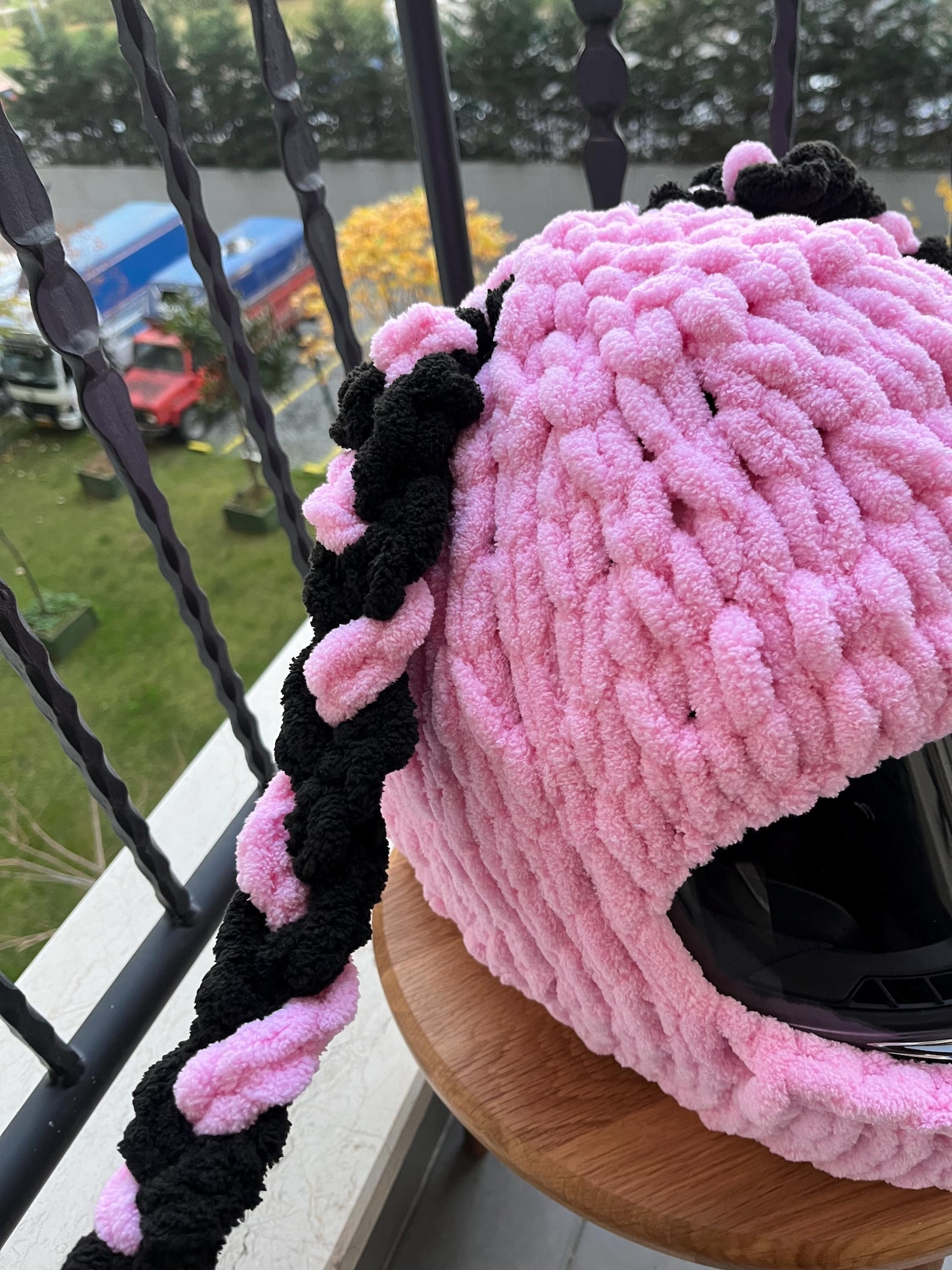 Motorcycle Helmet Mask,ponytail Braid Mask,motorcycle Accessory,helmet ...