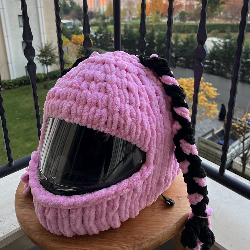 Motorcycle Helmet Mask,ponytail Braid Mask,motorcycle Accessory,helmet ...