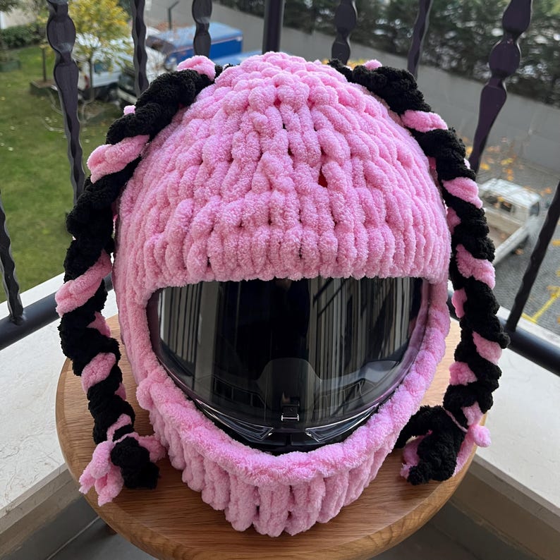Motorcycle Helmet Mask,ponytail Braid Mask,motorcycle Accessory,helmet ...