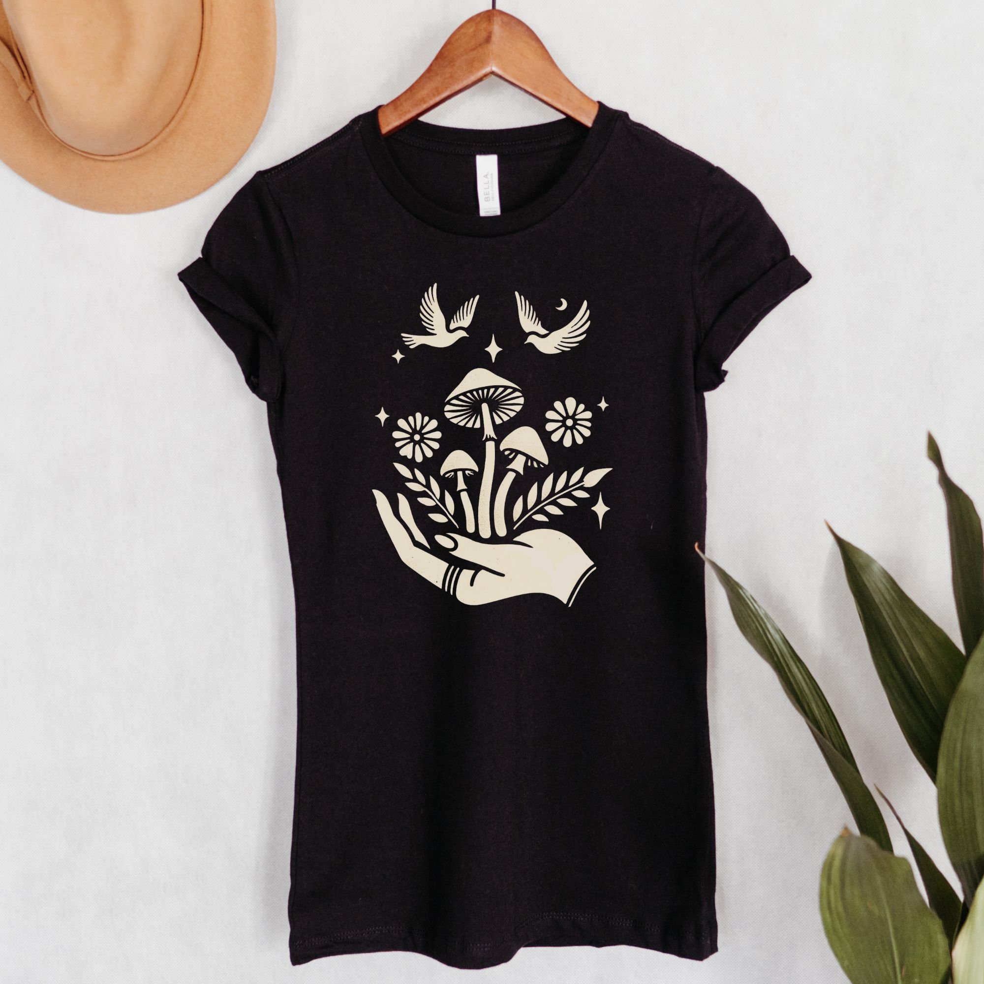 Manifest Magic Mushroom Shirt Microdose Magic Mushrooms Chocolate Brown ...