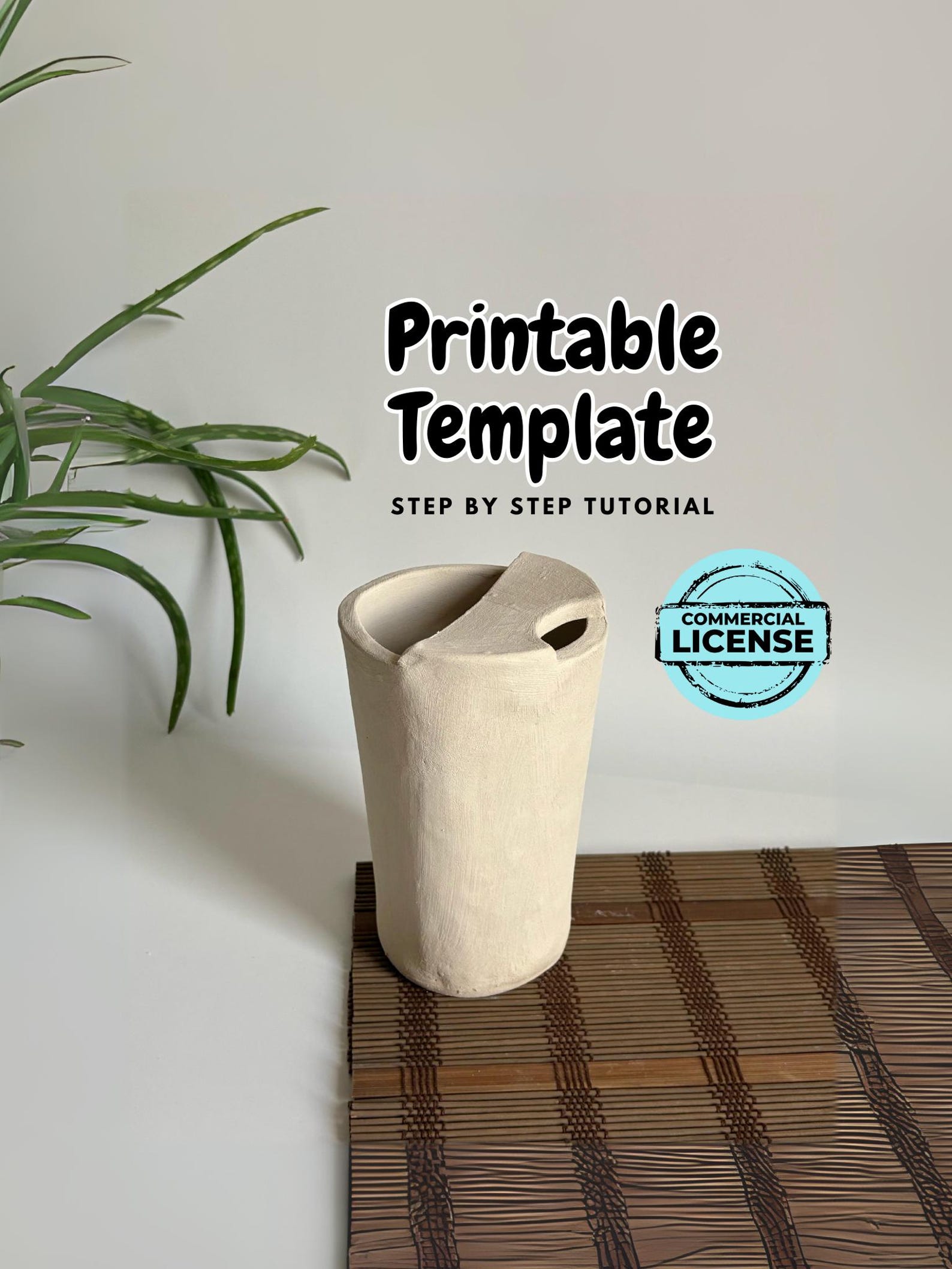 Tall Tumbler Mug Slab Template, Ceramic Mug Template and DIY Projects ...