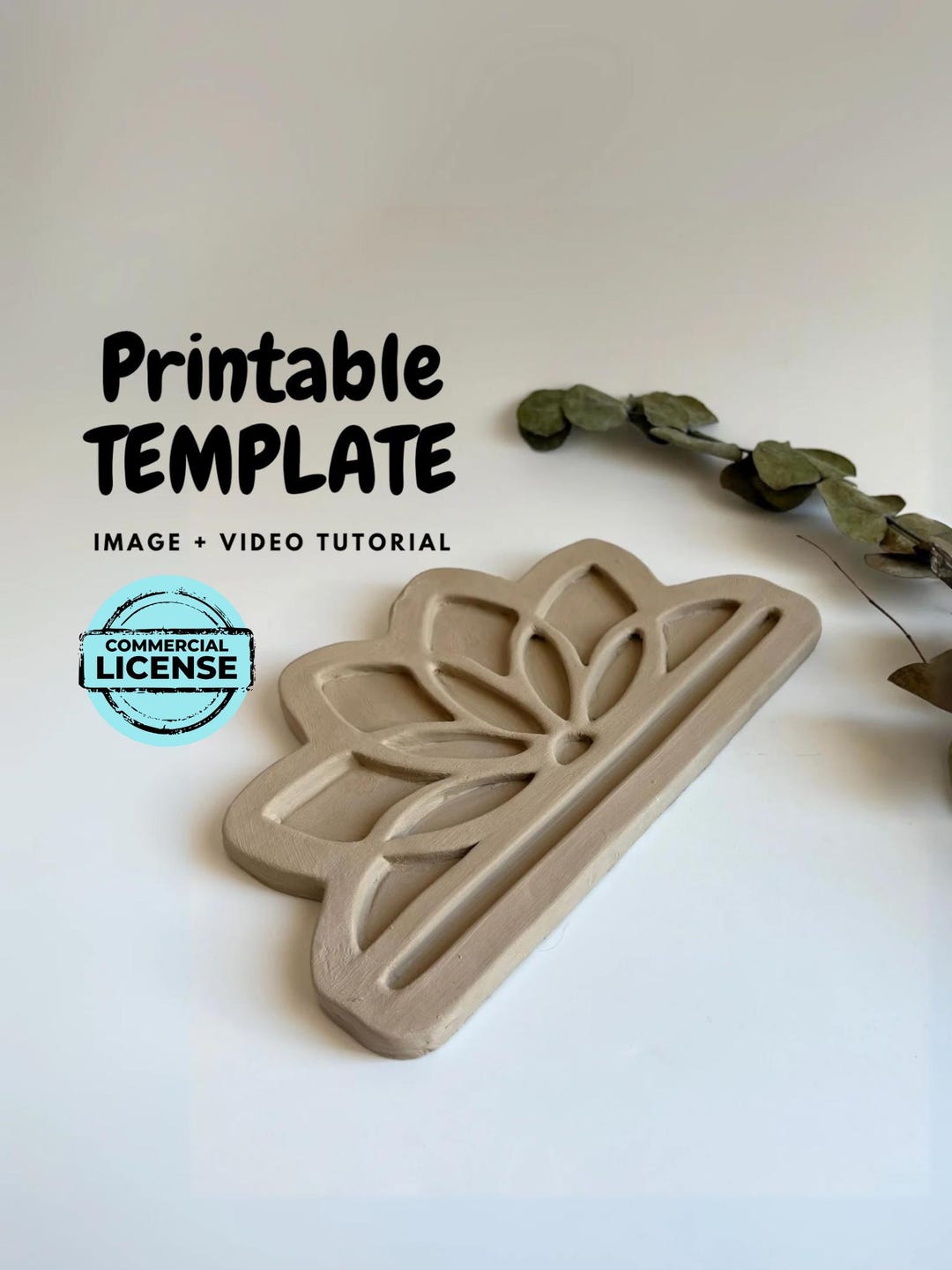 Paint Palette Slab Building Template, Pottery Template for Painting ...