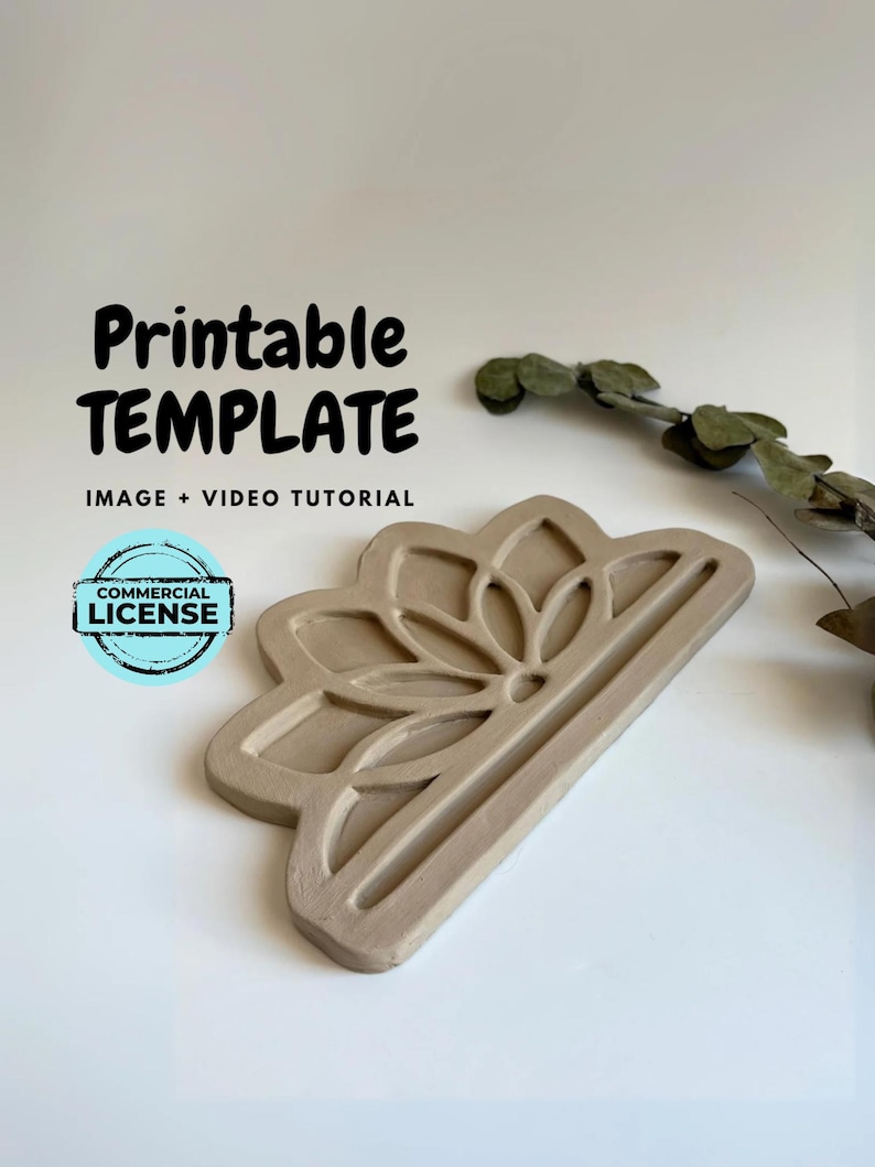 Paint Palette Slab Building Template, Pottery Template for Painting ...