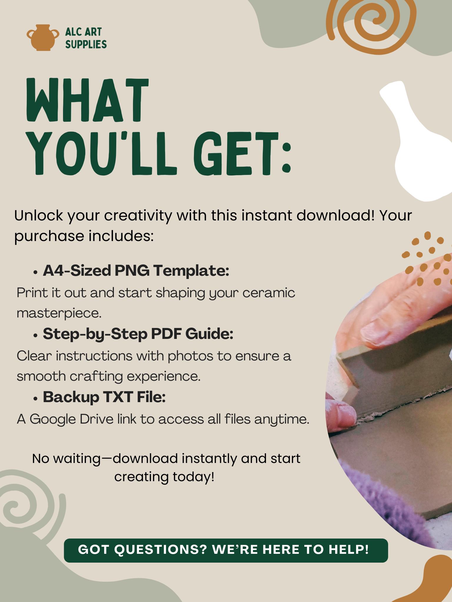 V60 Coffee Dripper Pottery Slab Template: DIY Ceramic Guide (digital ...