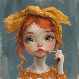 Clip Art, Redhead Girl, and Lipstick Clipart - 4 High-quality Pngs ...