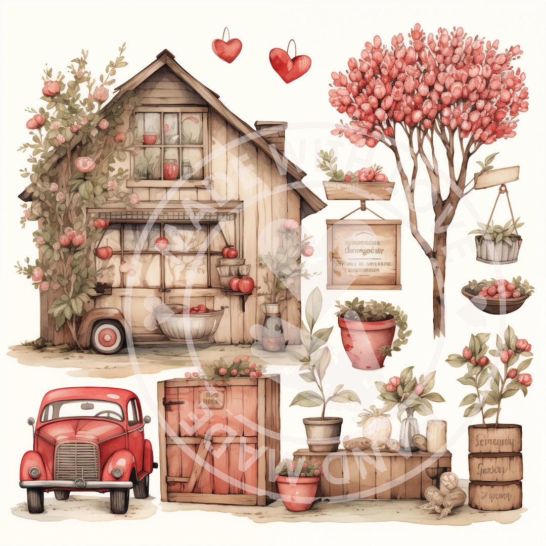 Farmhouse Love Digital Clip Art - Etsy