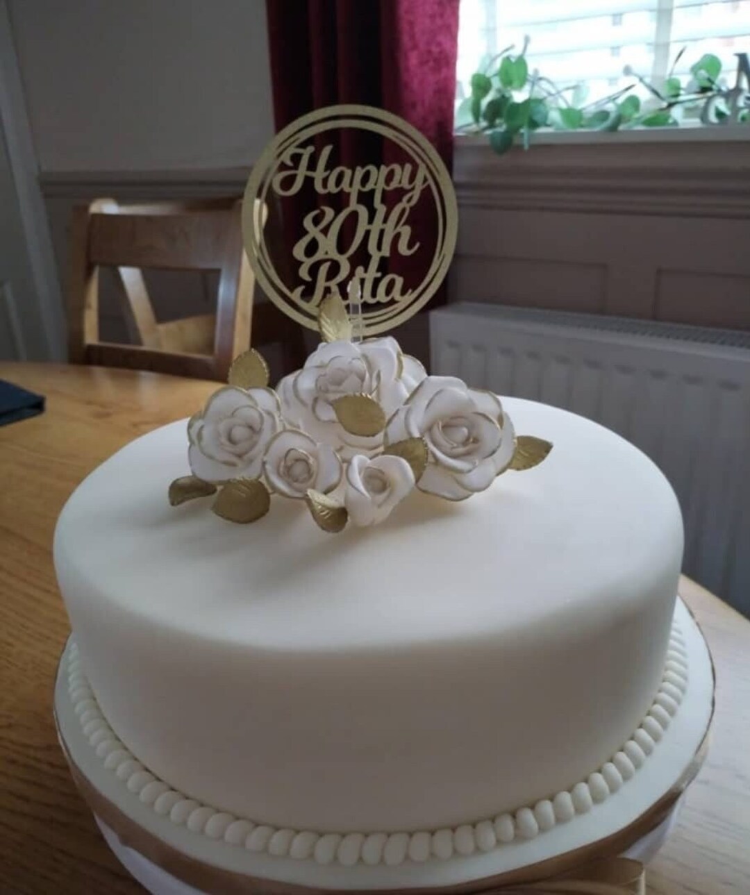 80th Birthday Cake Topper, 80th Cake Topper, Happy Birthday Cake Topper ...