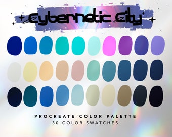 Phantom Portal Procreate Color Palette | Procreate App | Futuristic ...
