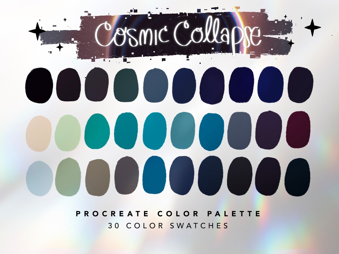 Cosmic Collapse Procreate Color Palette | Procreate | iPad Art ...