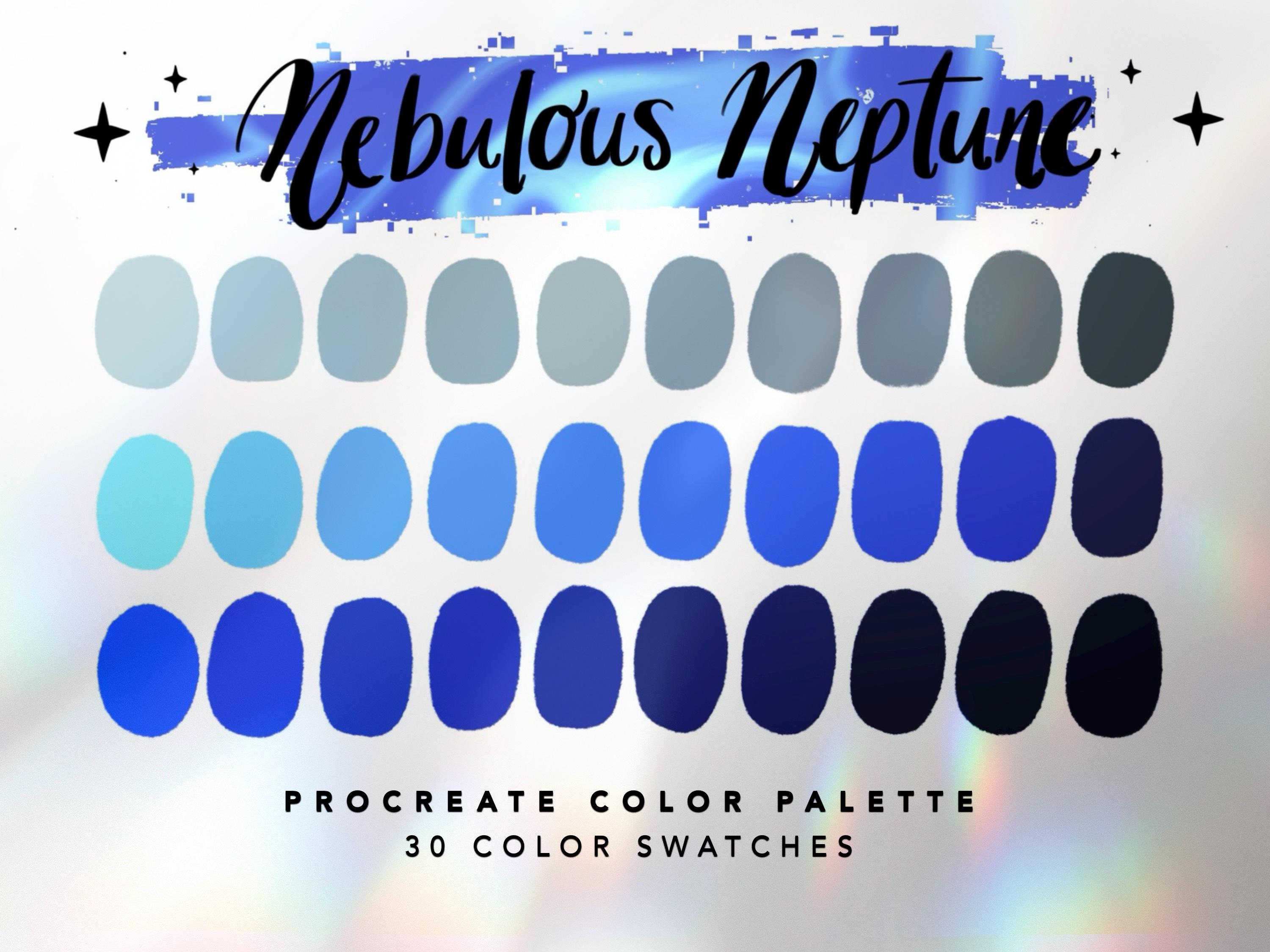 Nebulous Neptune Procreate Color Palette | Procreate | iPad Art ...