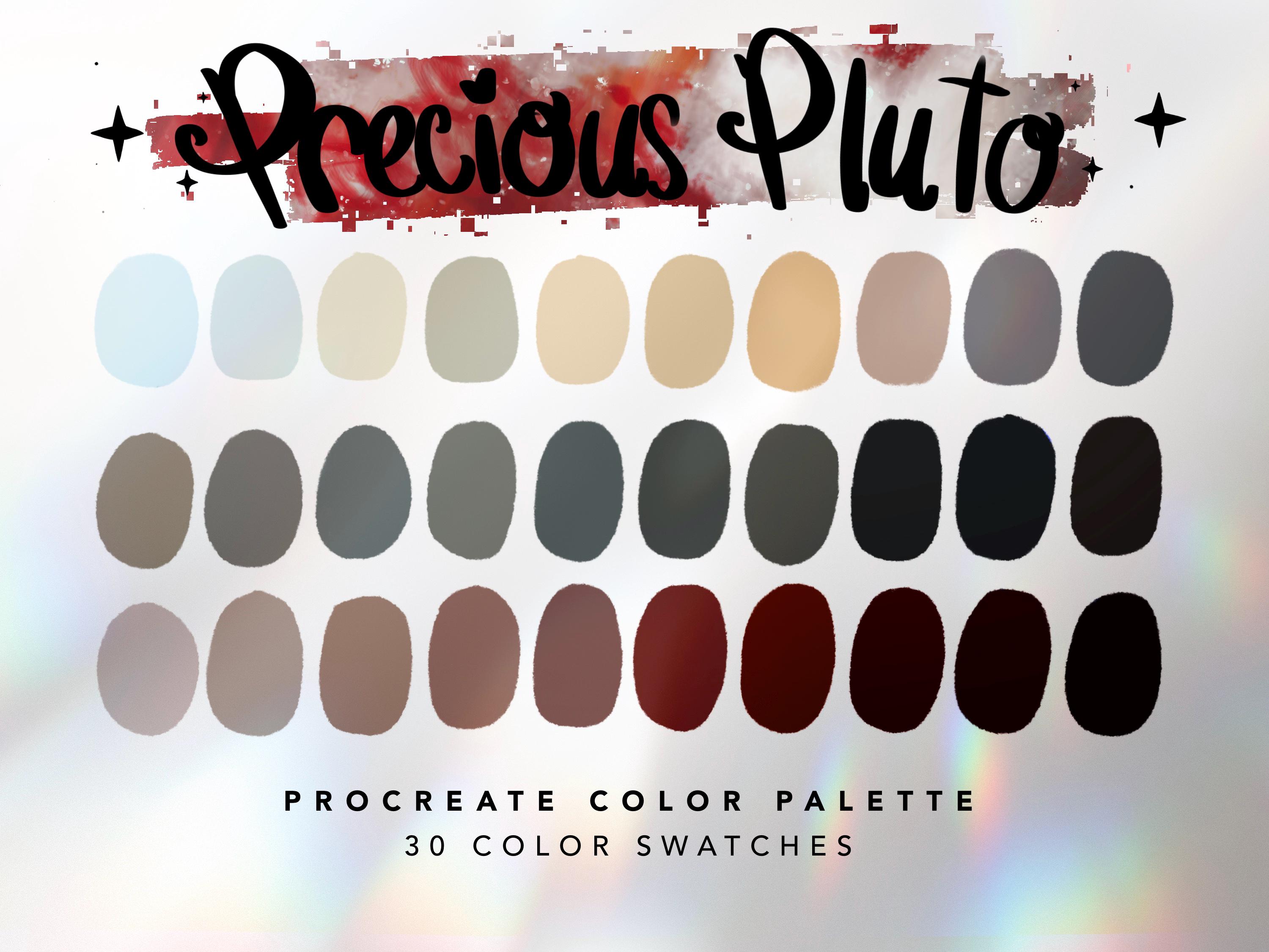 Precious Pluto Procreate Color Palette | Procreate | iPad Art ...