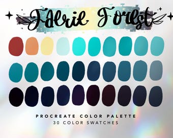 Gothic Grace Procreate Color Palette | Procreate App | Dark Goth Color ...