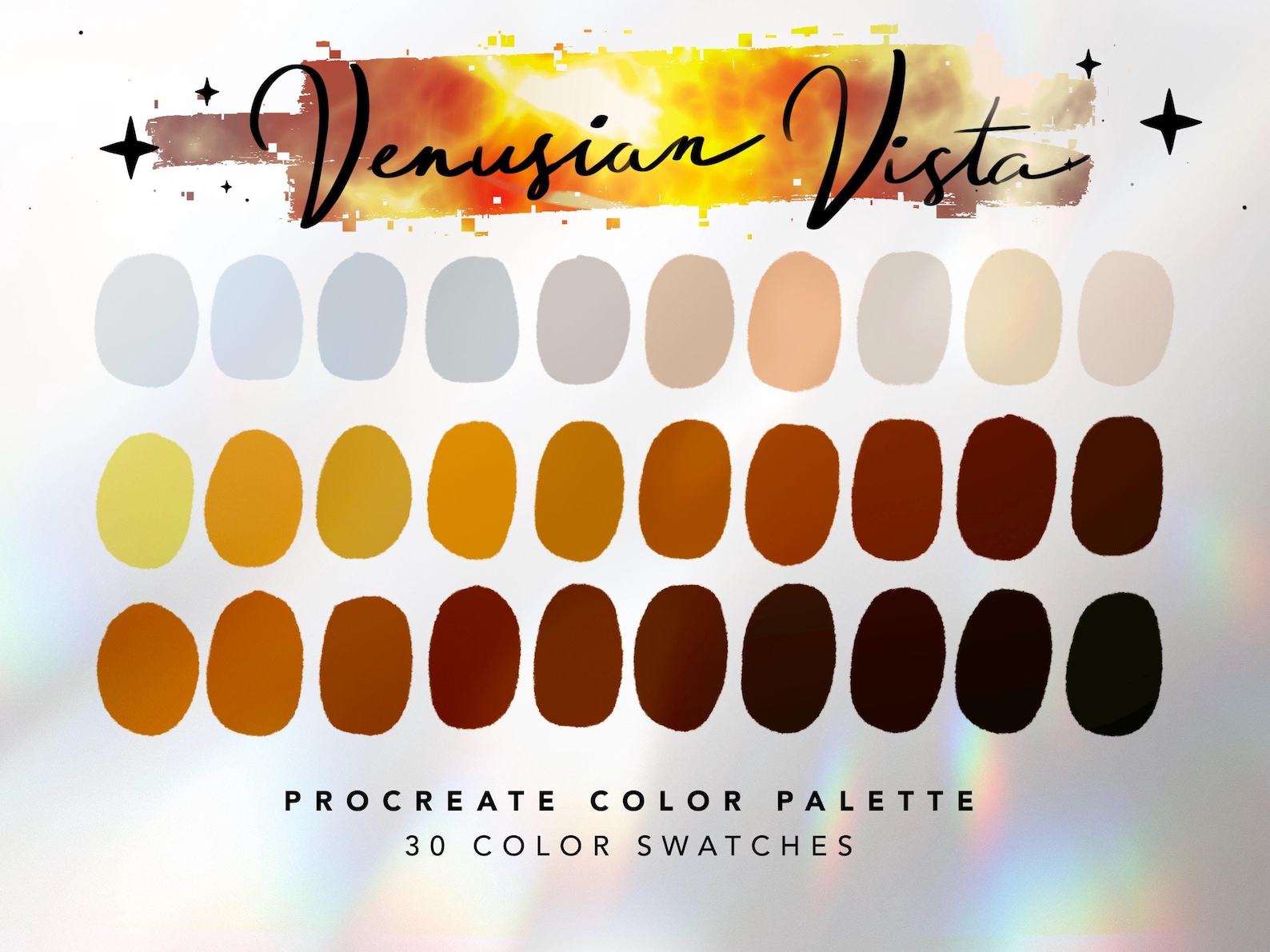 Venusian Vista Procreate Color Palette | Procreate | iPad Art ...