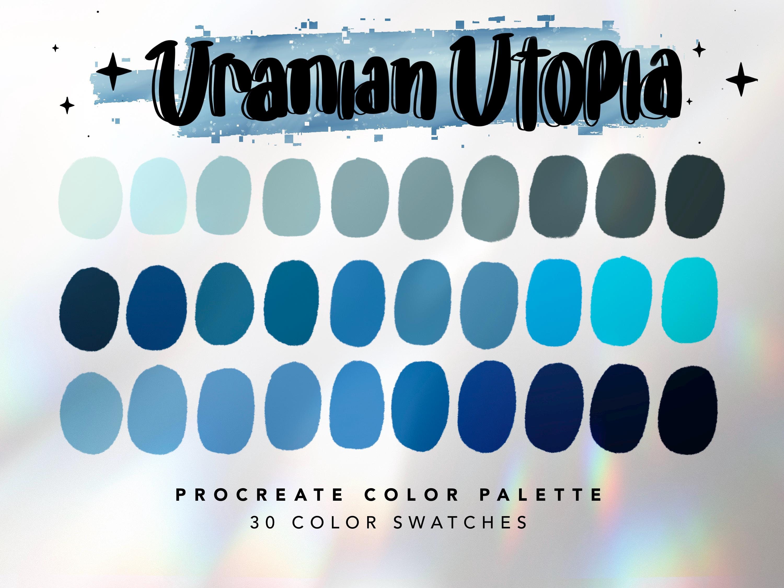 Uranian Utopia Procreate Color Palette | Procreate | iPad Art ...
