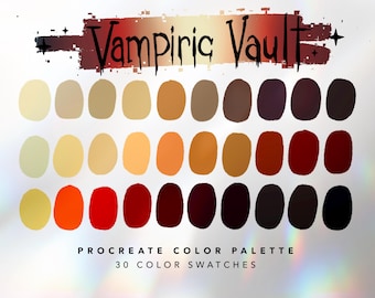 Cursed Coves Procreate Color Palette | Procreate App | Halloween Color ...