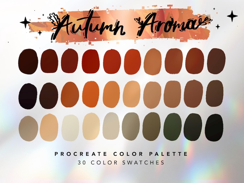 Autumn Aroma Procreate Color Palette | Procreate | iPad Art ...