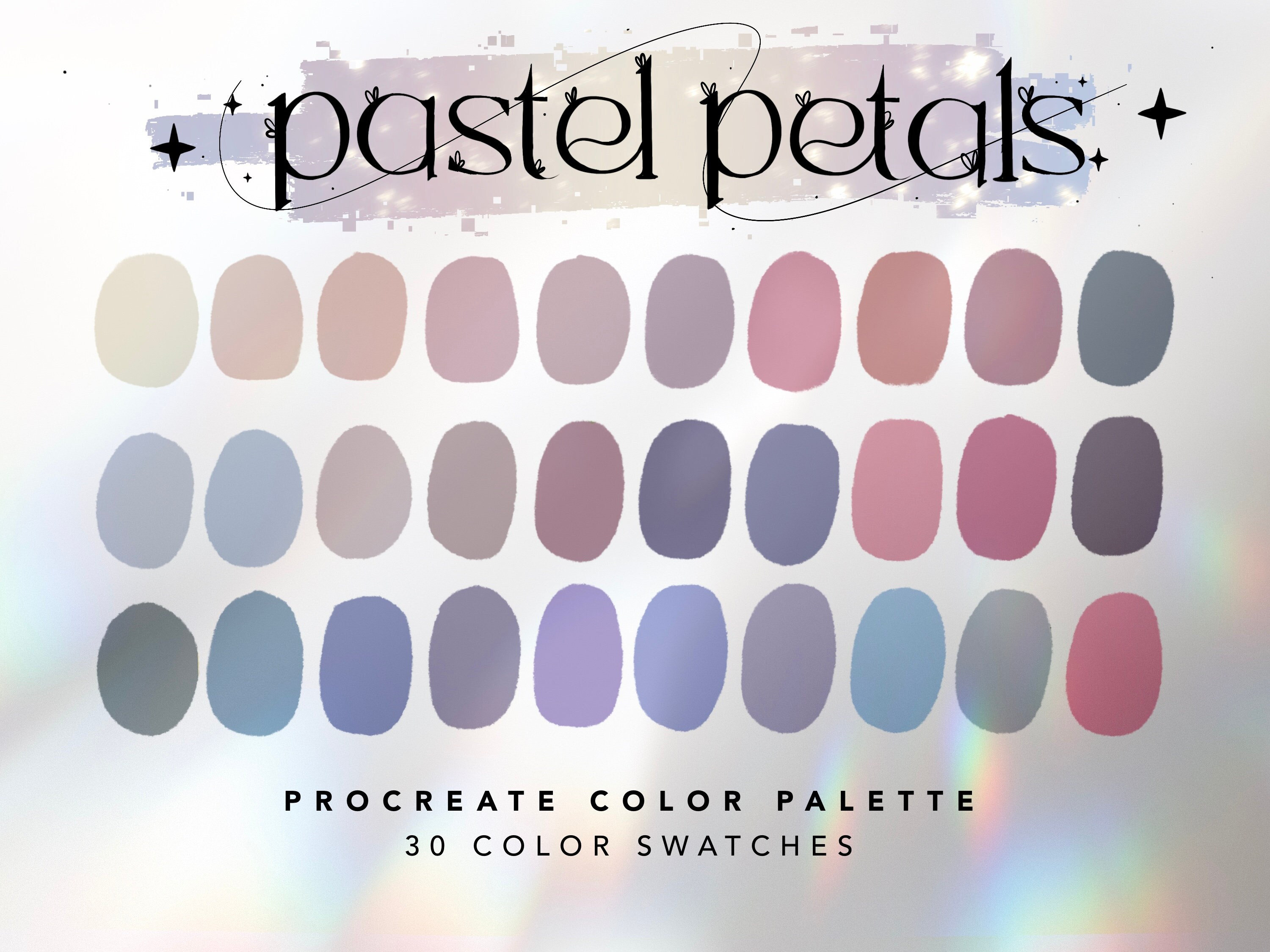 Pastel Petals Procreate Color Palette | Procreate | Soft Aesthetic ...
