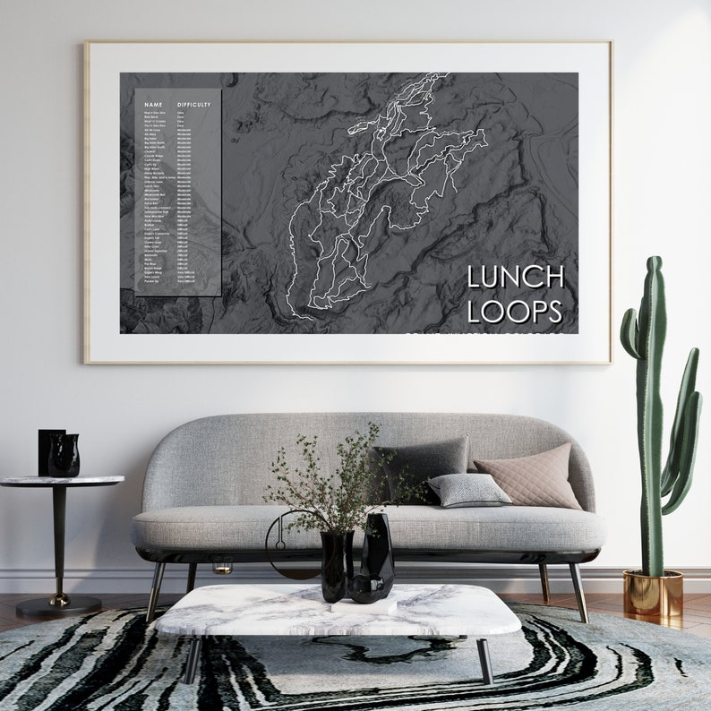 Customizable Trail Map Digital - Etsy
