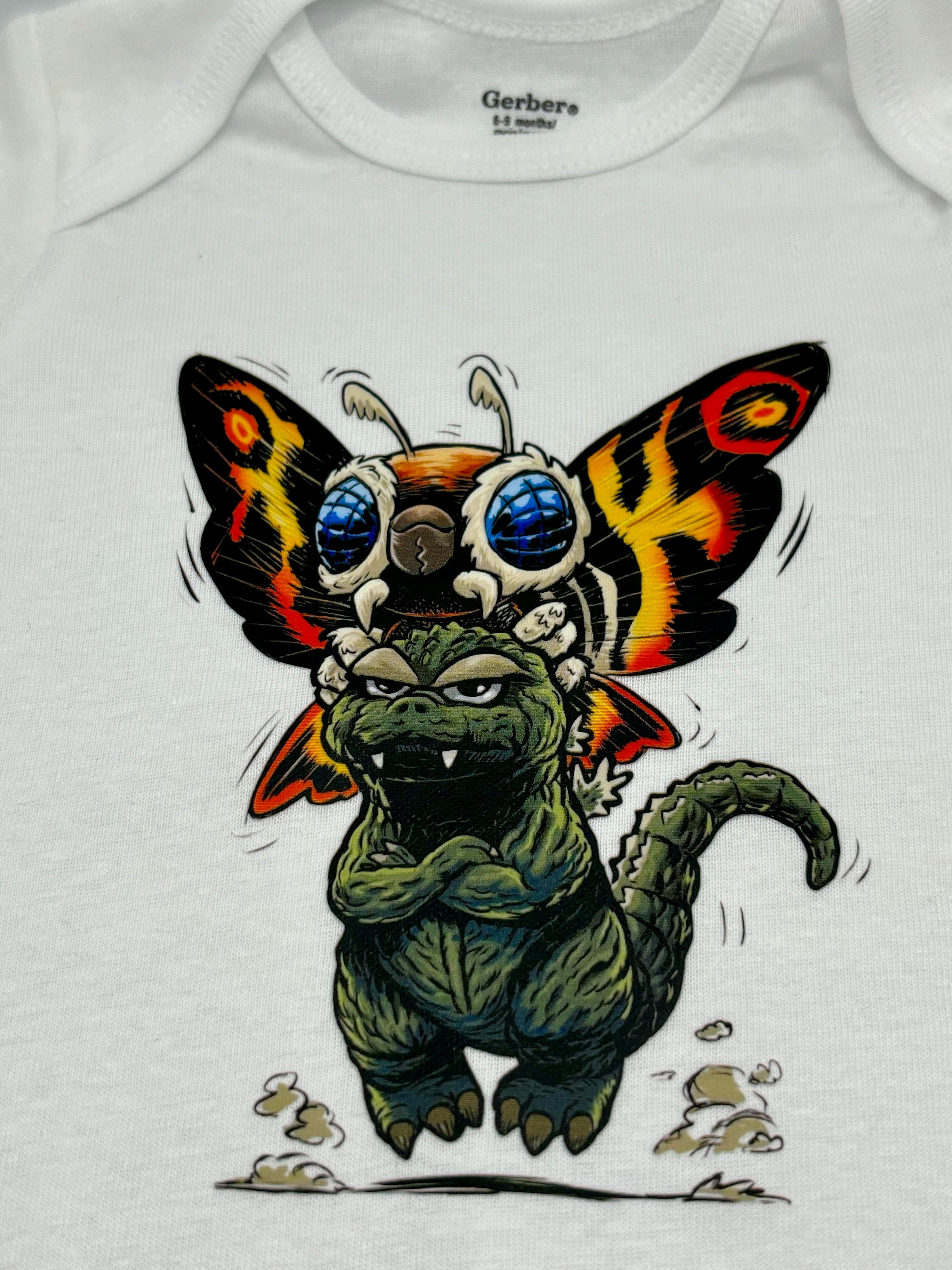Adorable Godzilla and Mothra Baby Onesie, Soft and Comfortable for ...