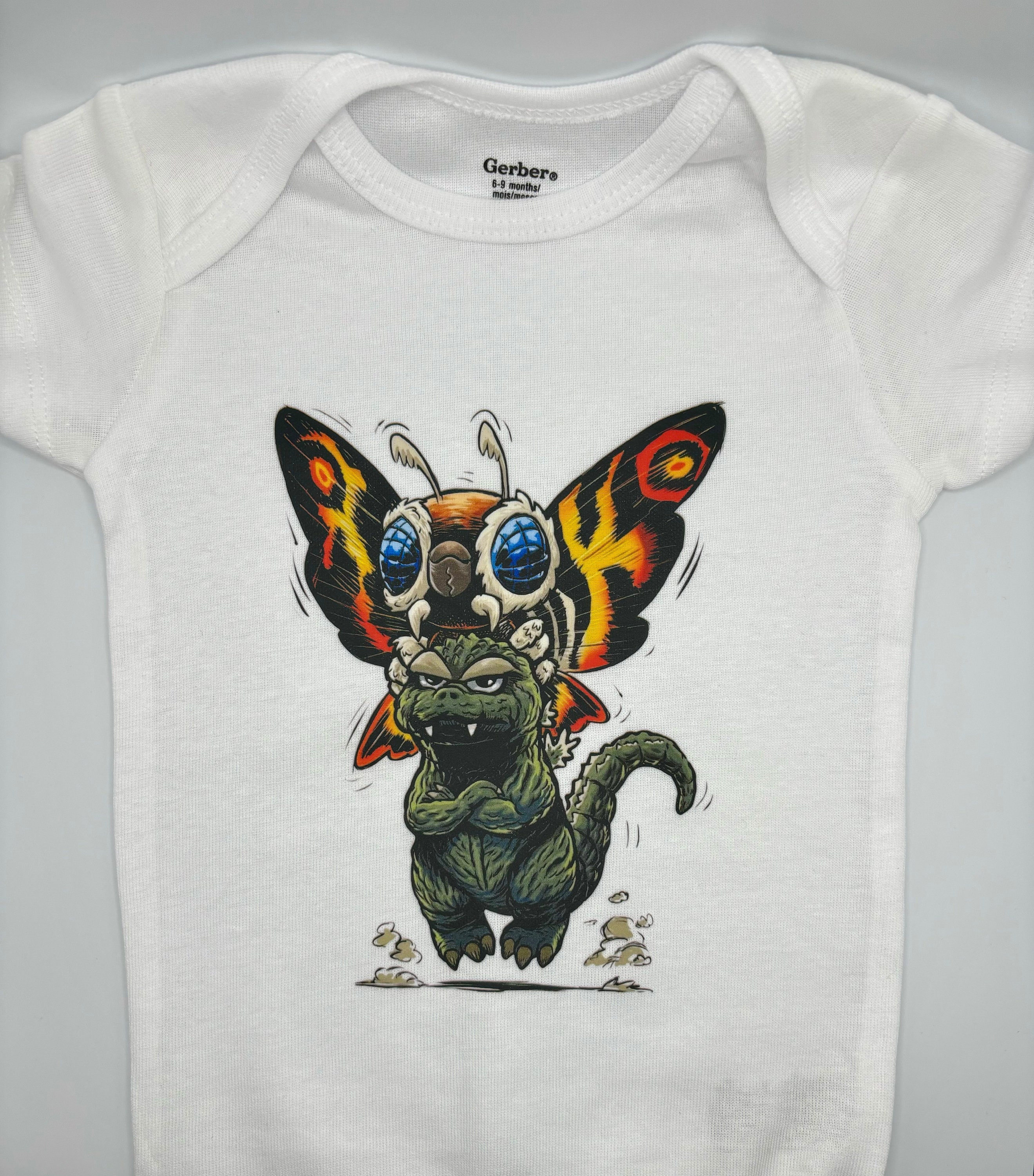 Adorable Godzilla and Mothra Baby Onesie, Soft and Comfortable for ...