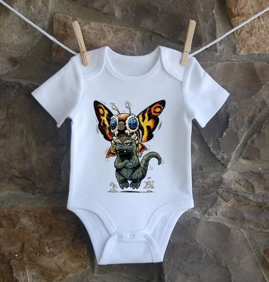 Adorable Godzilla and Mothra Baby Onesie, Soft and Comfortable for ...