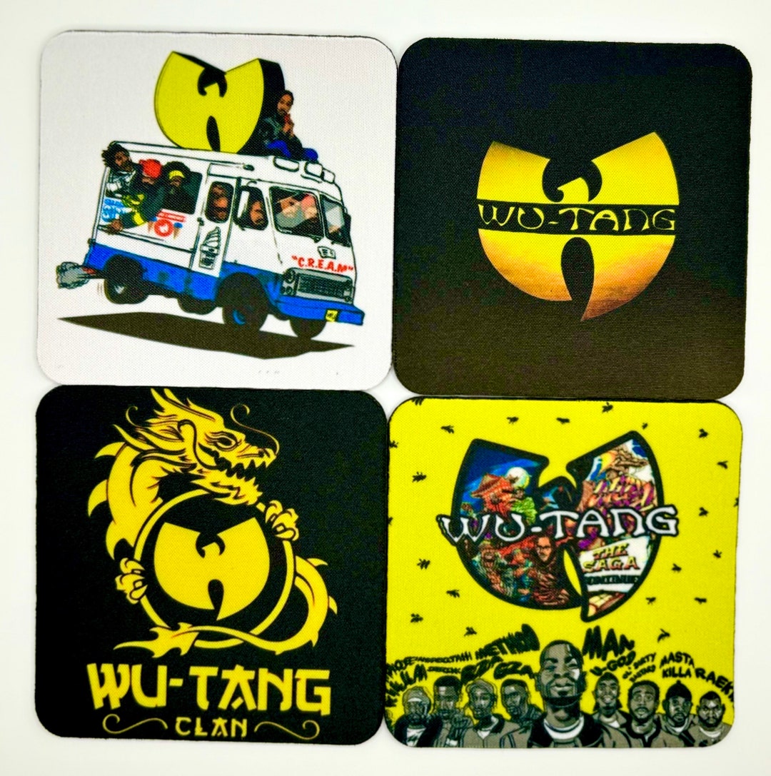 Wu-tang Clan Inspired Coasters Set of 4 Vibrant and Hip Hop Themed ...
