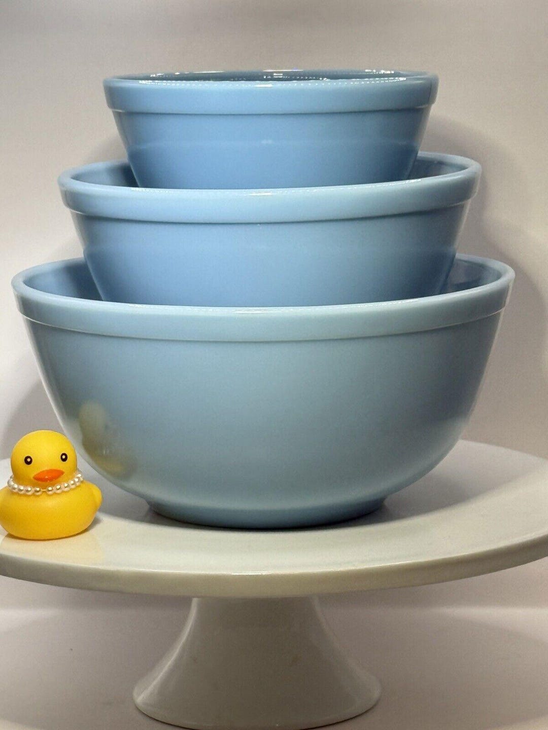 Vintage Pyrex Delphite Bluebell Mixing Bowl Set Nesting 401, 402, 403 ...