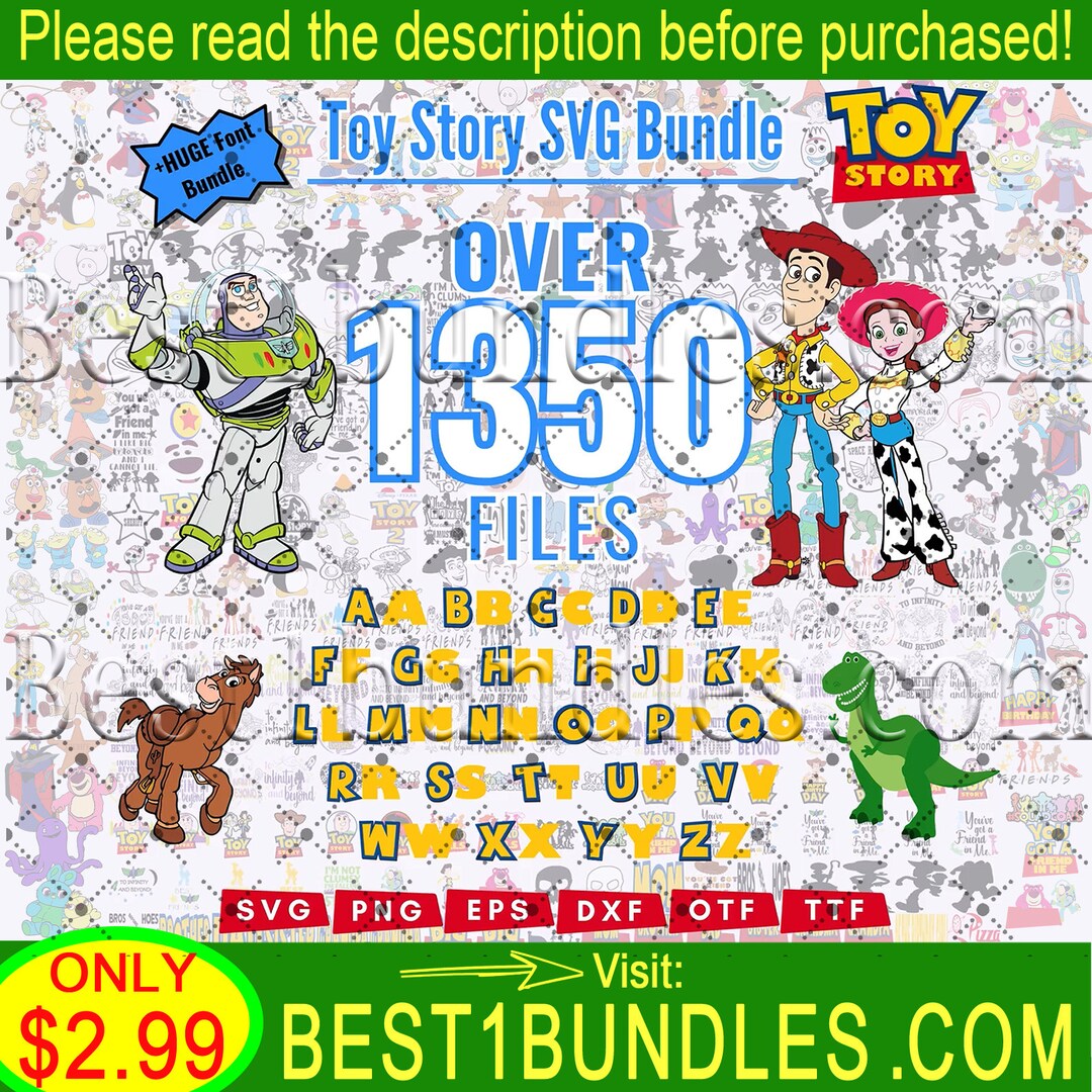 1350 To.y Sto.ry Svg Bundle, Bu.zz Ligh.thing Svg, To.y Sto.ry Svg, Woo ...