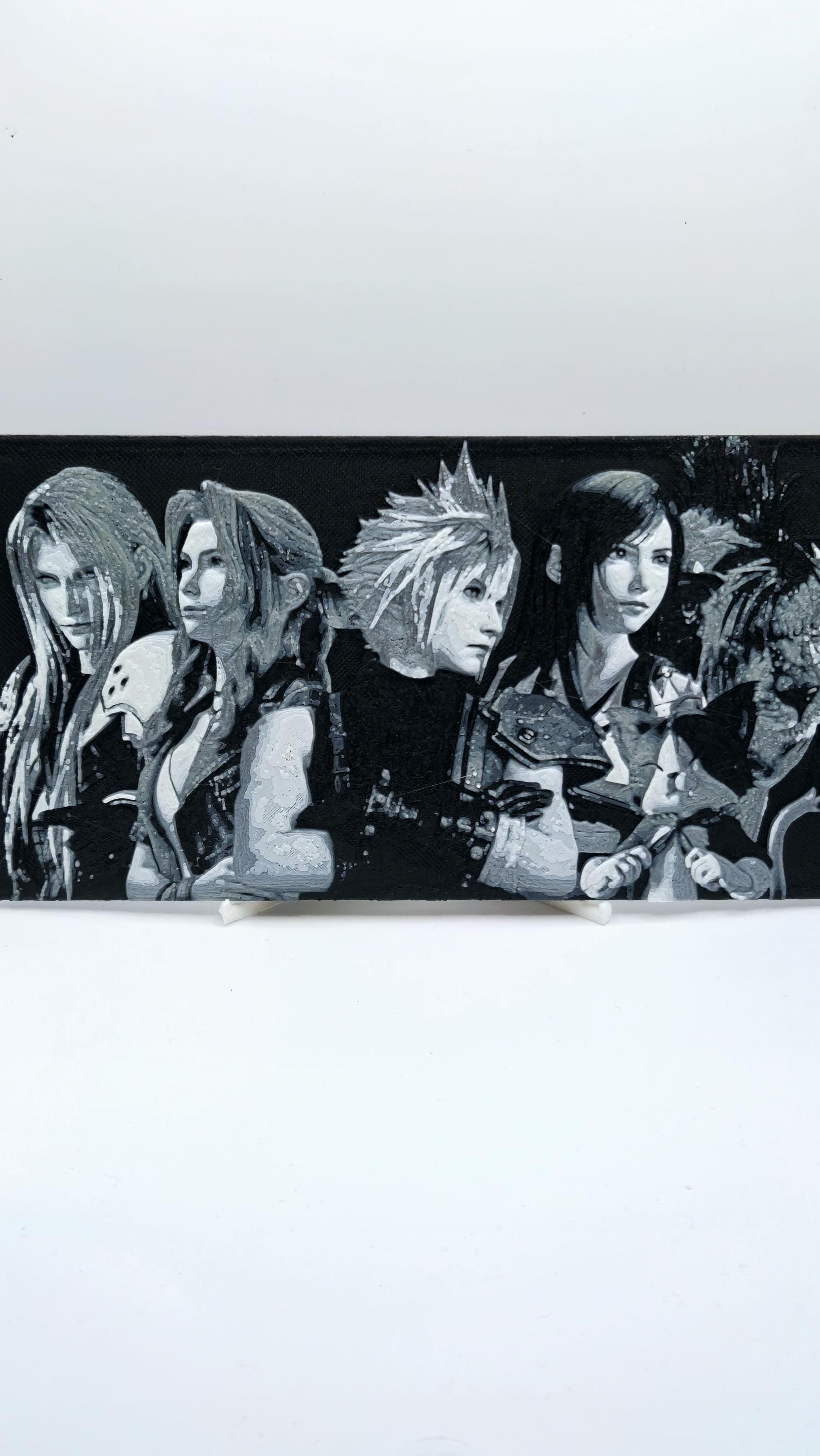 Final Fantasy 7 Poster Ff7 Remake Wall Art Homemade Ffvii Rebirth Home ...