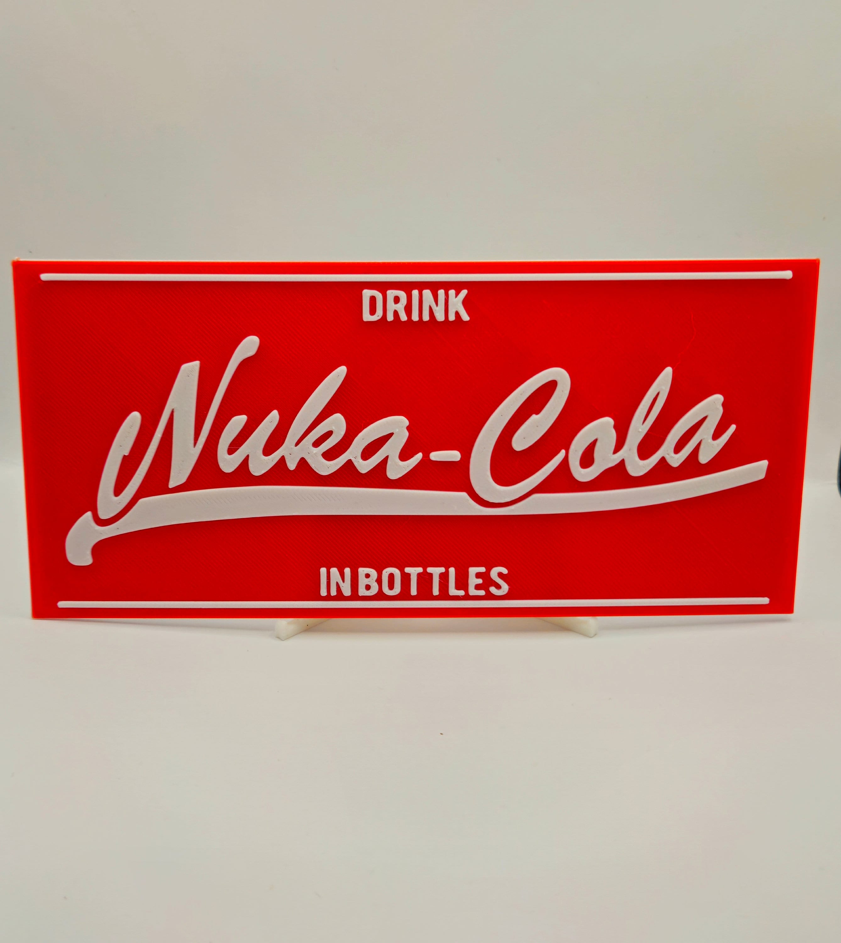 Nuka Cola Bottle Label Plaque Fallout Accessory Etsy