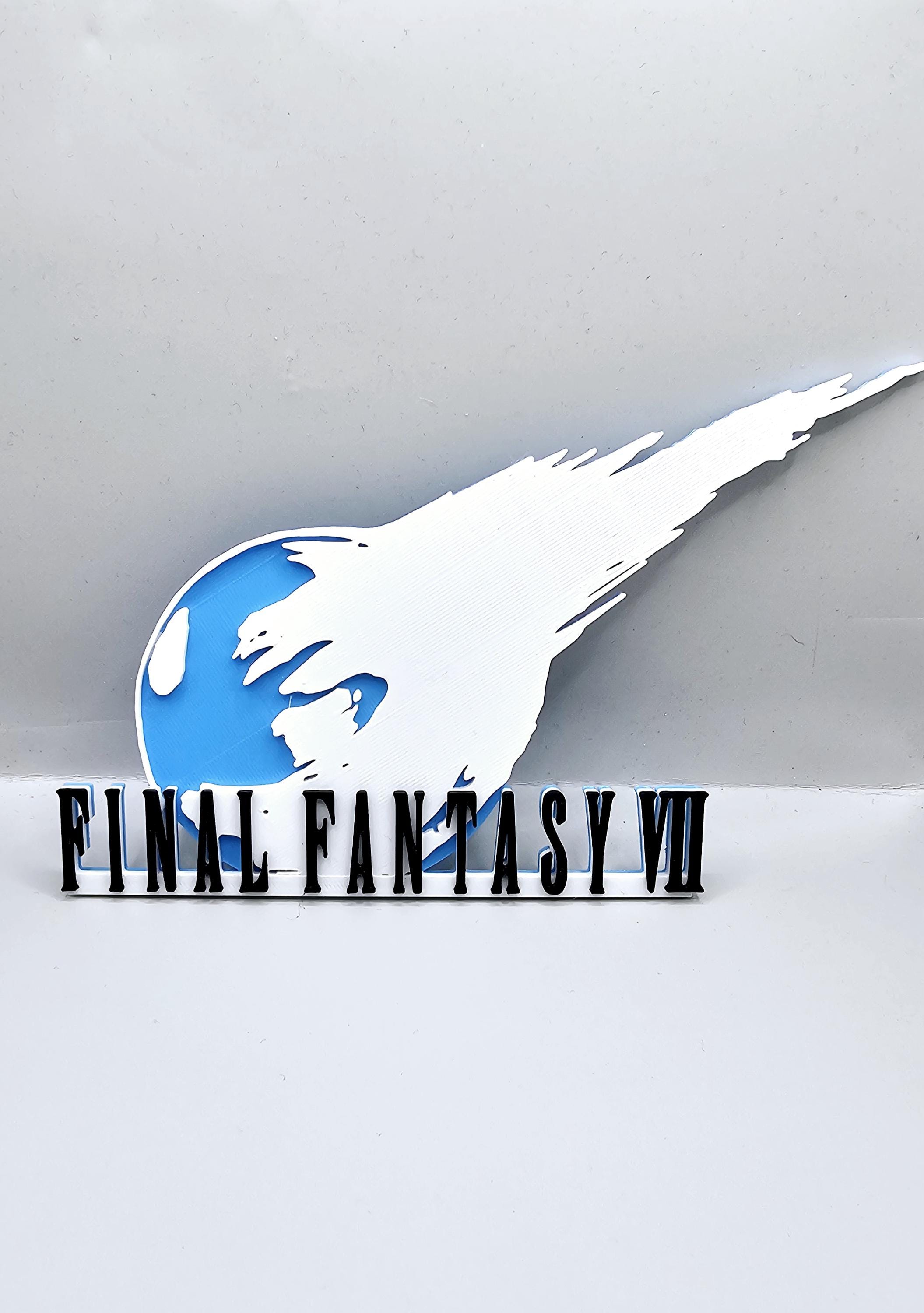 Final Fantasy 7 Logo FFVII Homemade Gaming Gift FF7 Wall Art Fantasy ...