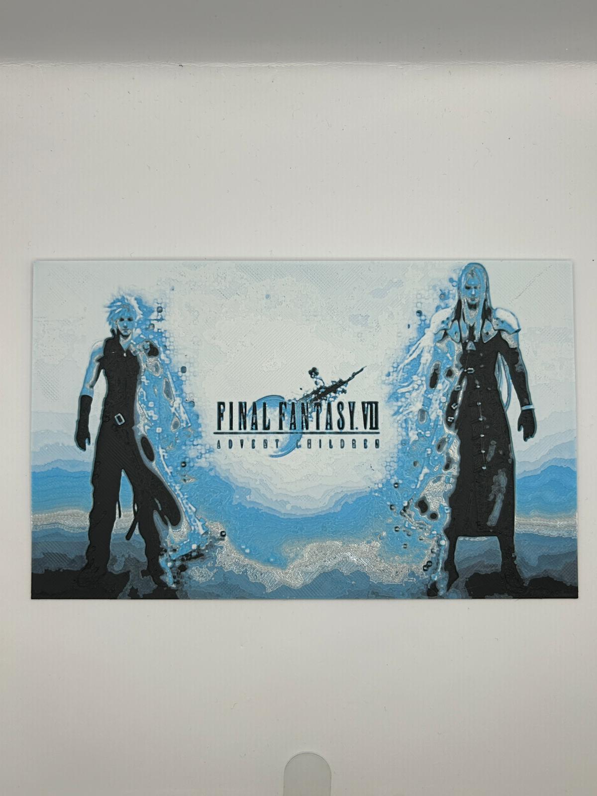 Final Fantasy Advent Children Poster Homemade Advent Children 3d Wall ...