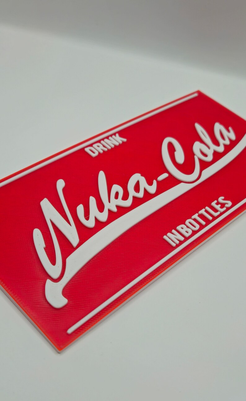 Nuka Cola Bottle Label Plaque Fallout Accessory Etsy