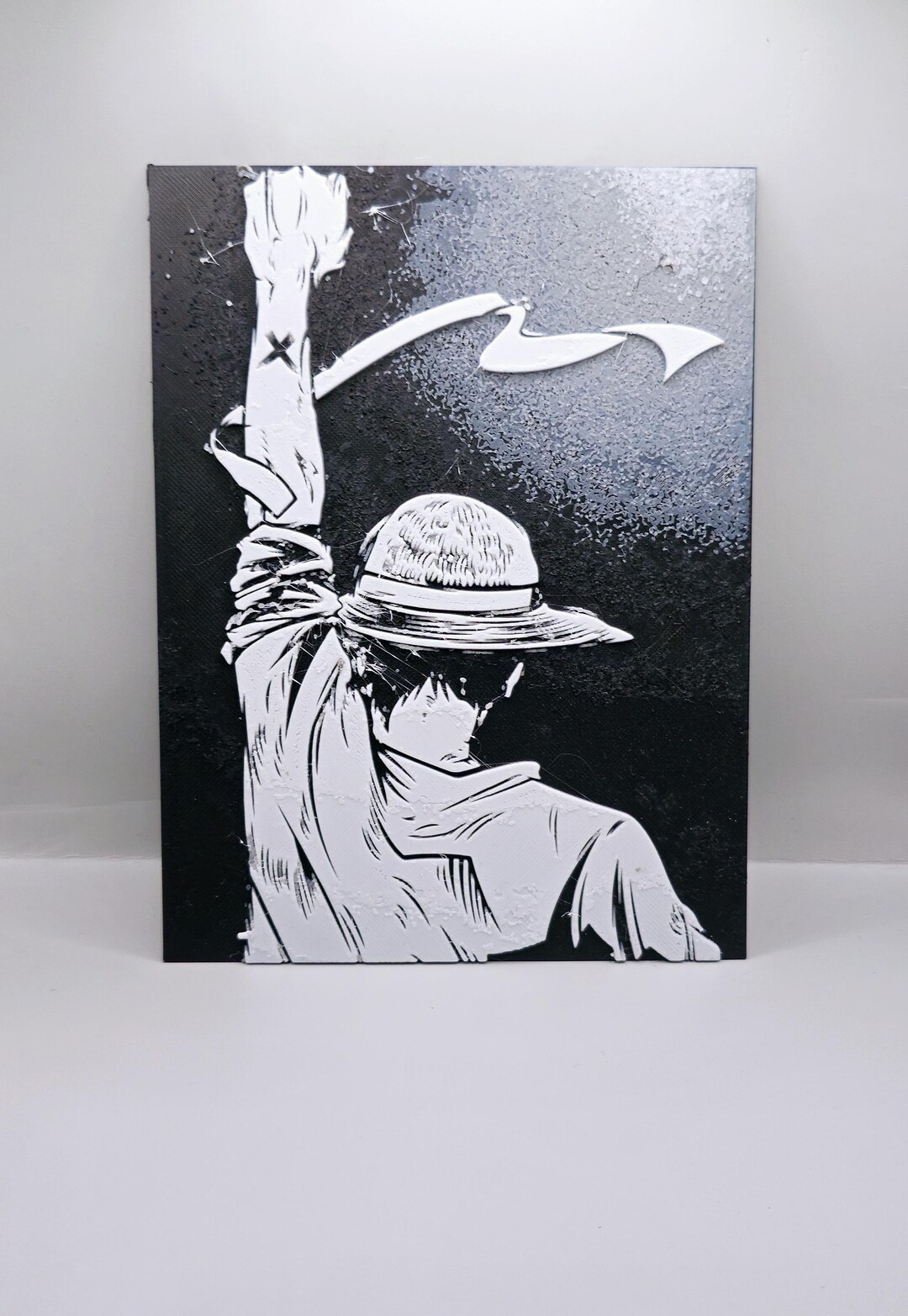 One Piece Luffy Poster Homemade 3D Effect Anime Art Unofficial One ...
