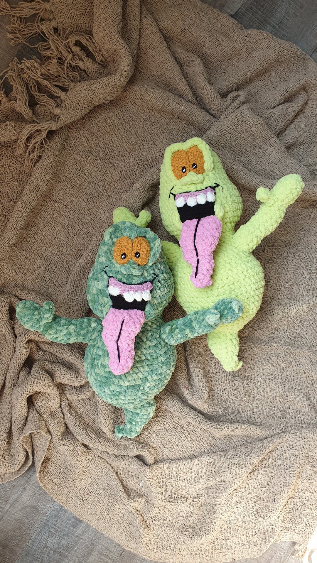 Green Ghost Slimey Guy Spooky Amigurumi Crochet Handmade Plushie. - Etsy
