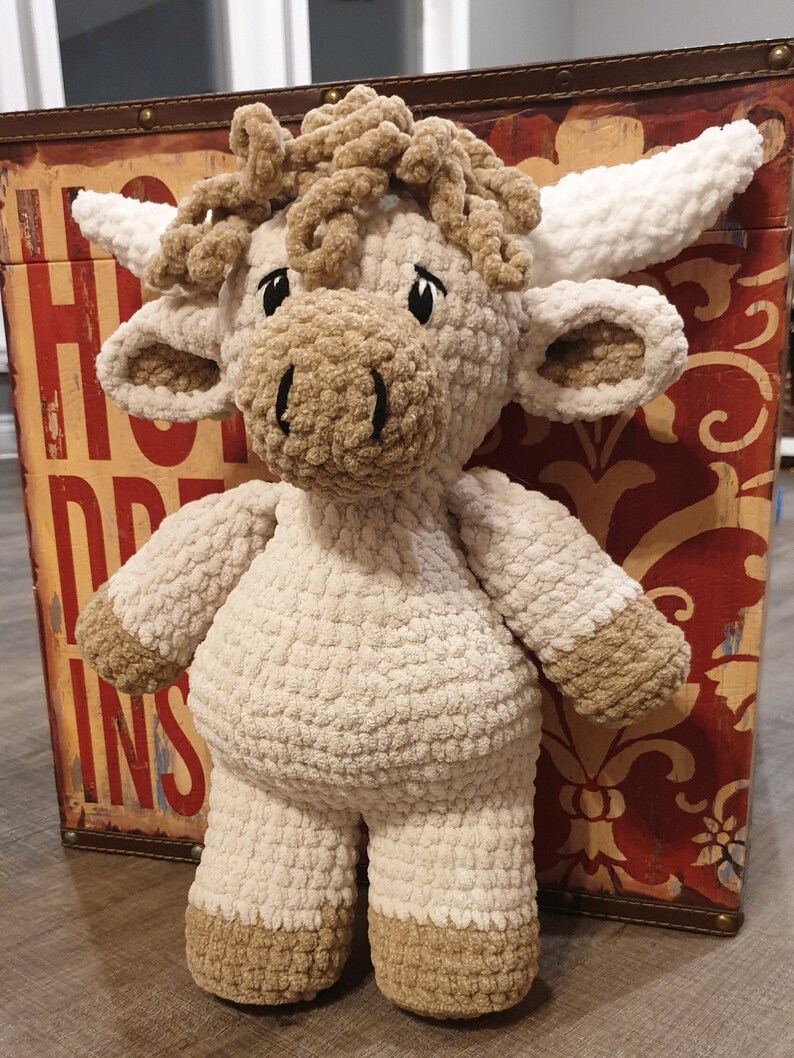 Hamish the Highland Cow Crochet Plushie Amigurumi Pattern - Etsy