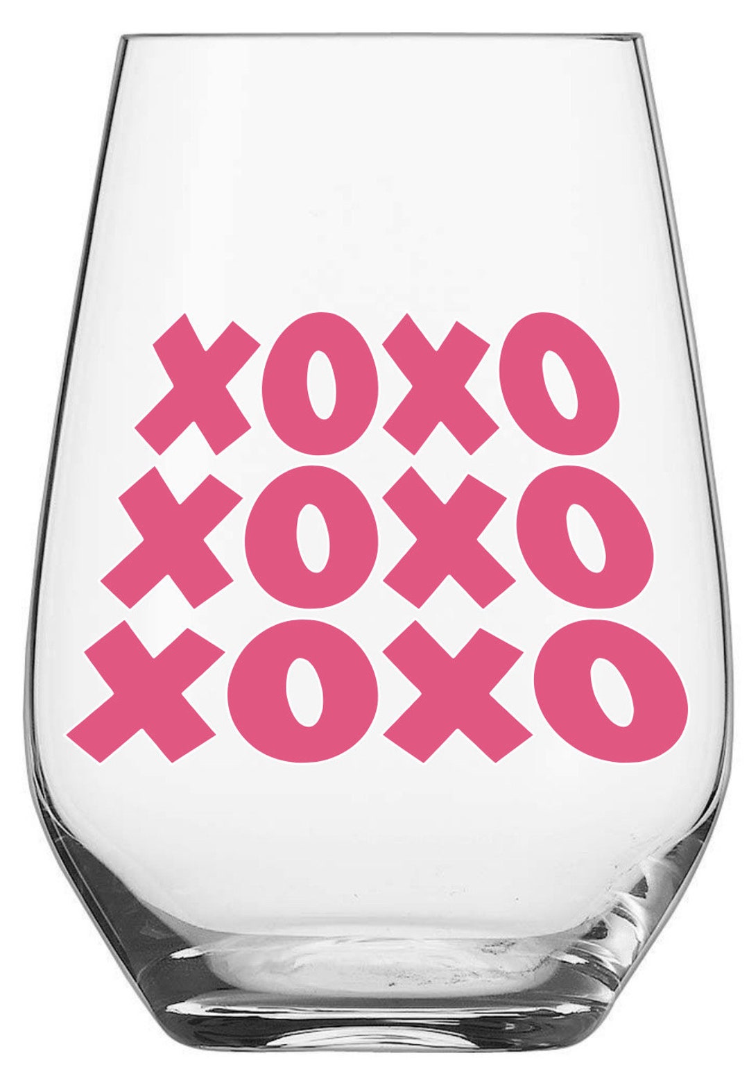 XOXO Tumbler Glass - Etsy