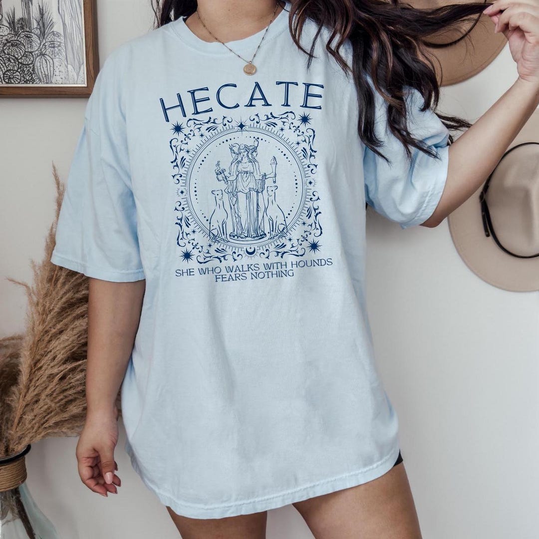 Greek Goddess Hecate Statue Tee Hecate Tshirt Hekate Goddess Greek ...