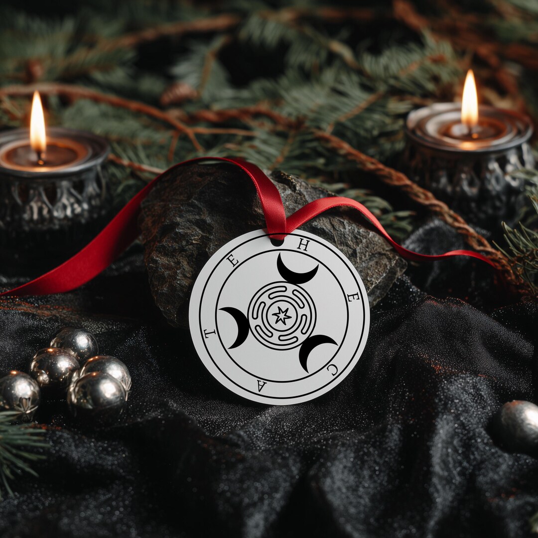 Hecate Symbol Ornament Hecate Pocket Altar Item Hekate Yule Ornament ...