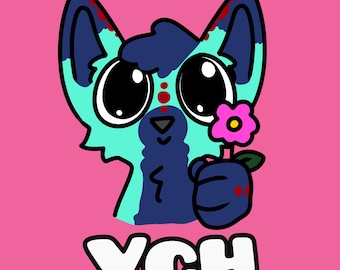 Custom Furry Art Commission: Cute Flower Icon (digital) - Etsy