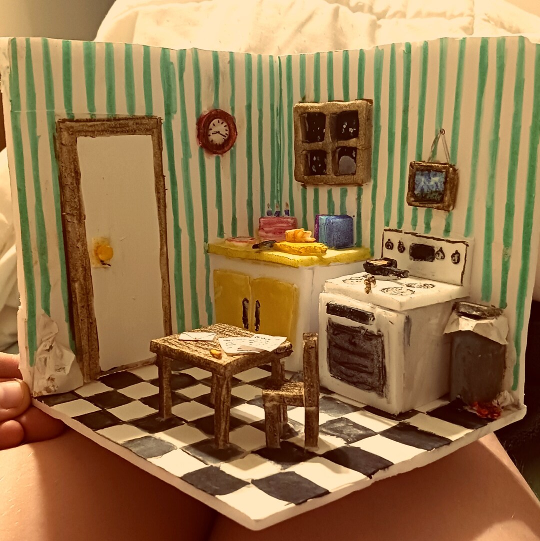 Cute Little Custom-made Diorama Kitchen - Etsy