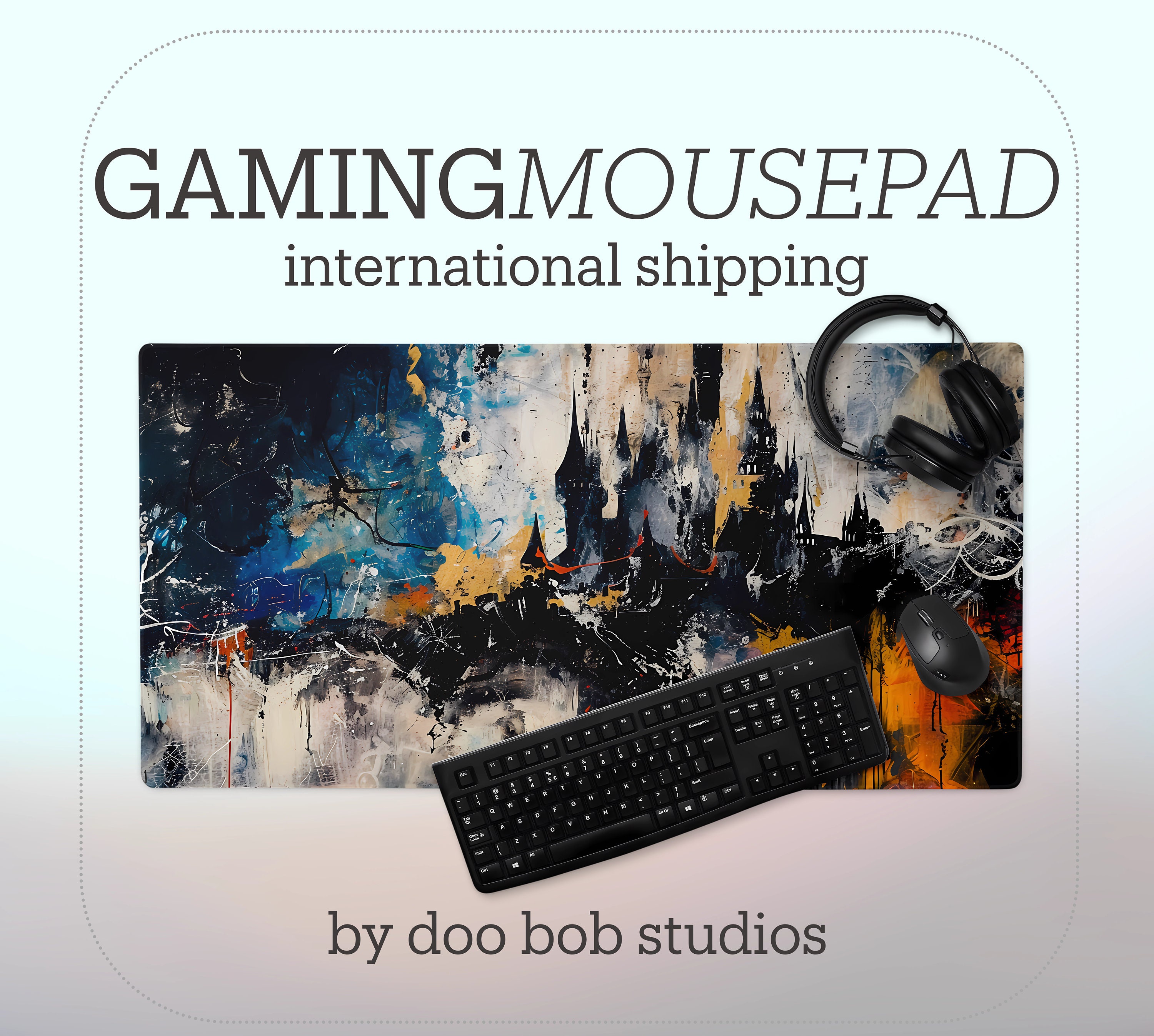 Deskmat Black Castle Gaming Mousepad Lorcana - Etsy