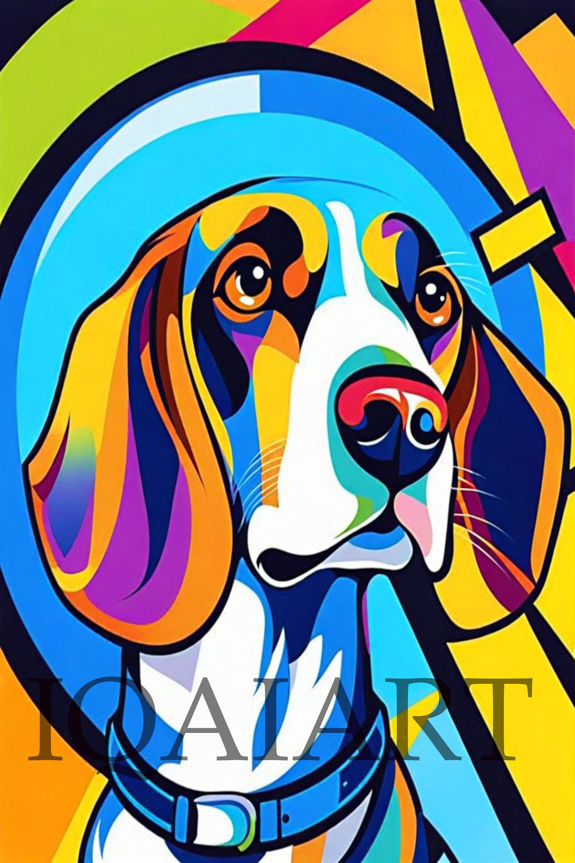 Dog Pop Art Digital Print, Digital Download, Ai-generated Art, Pop Art ...