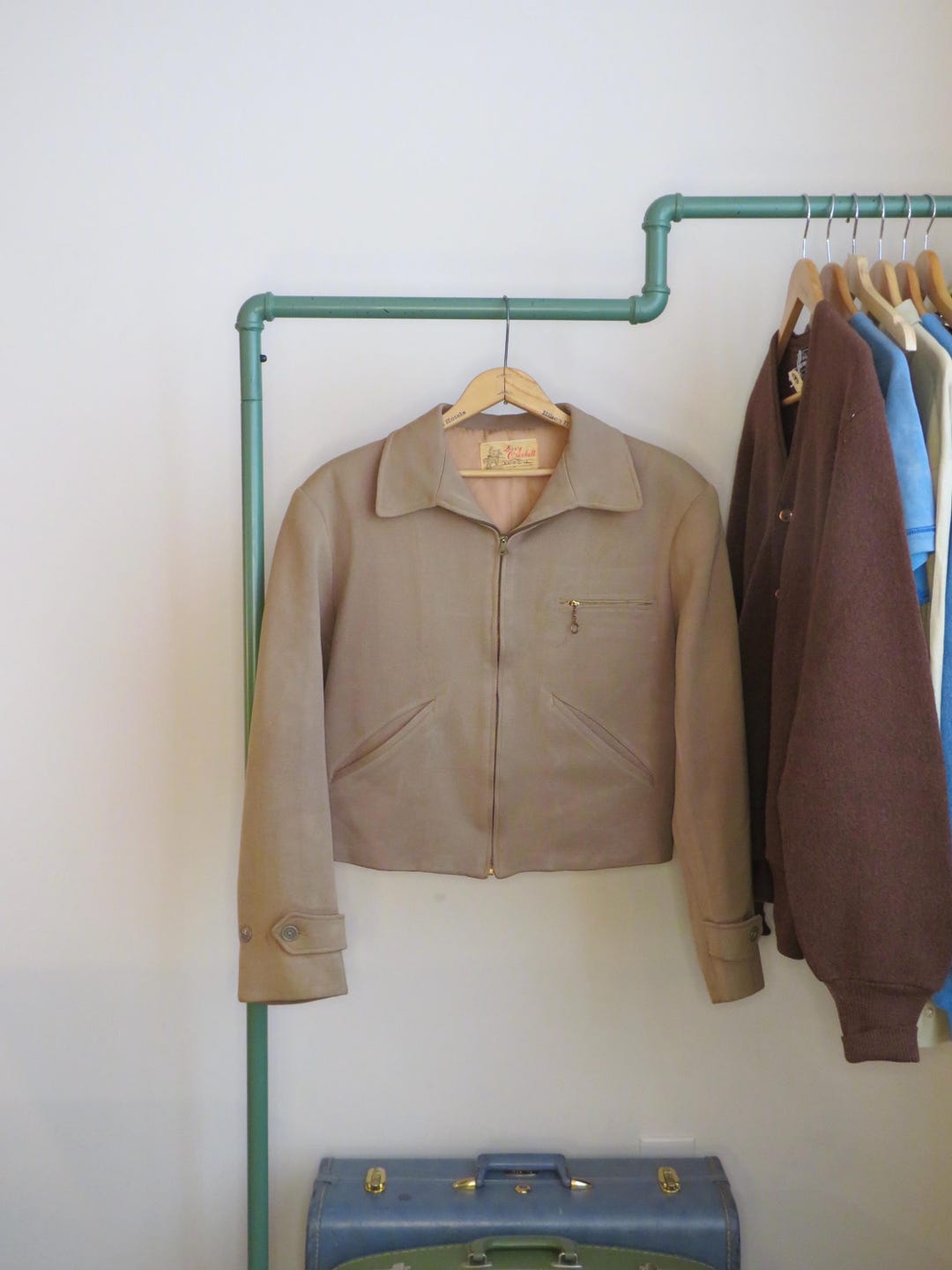 1950s Davy Crockett Frontiersman Tan Western Cropped Jacket Size M/L - Etsy