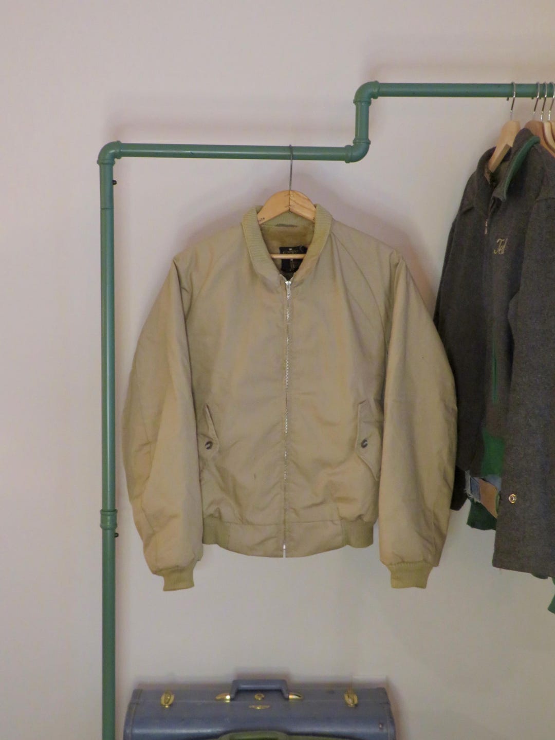 1970s Sir Jac Boxy Faux Fur Lined Harrington Bomber Jacket Size L/XL - Etsy