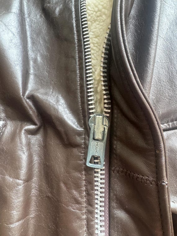 1990s Cooper G-1 Leather Boxy Lined Aviator Bomber Ja… - Gem